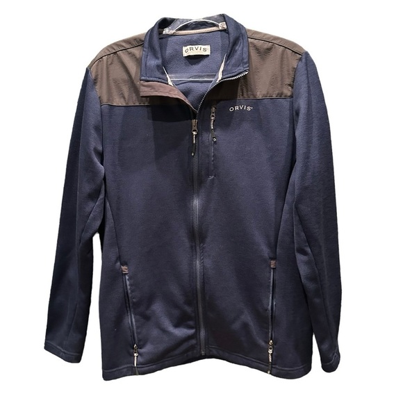 Orvis | Jackets & Coats | Orvis Allweather Long Sleeve Navy Blue Grey ...